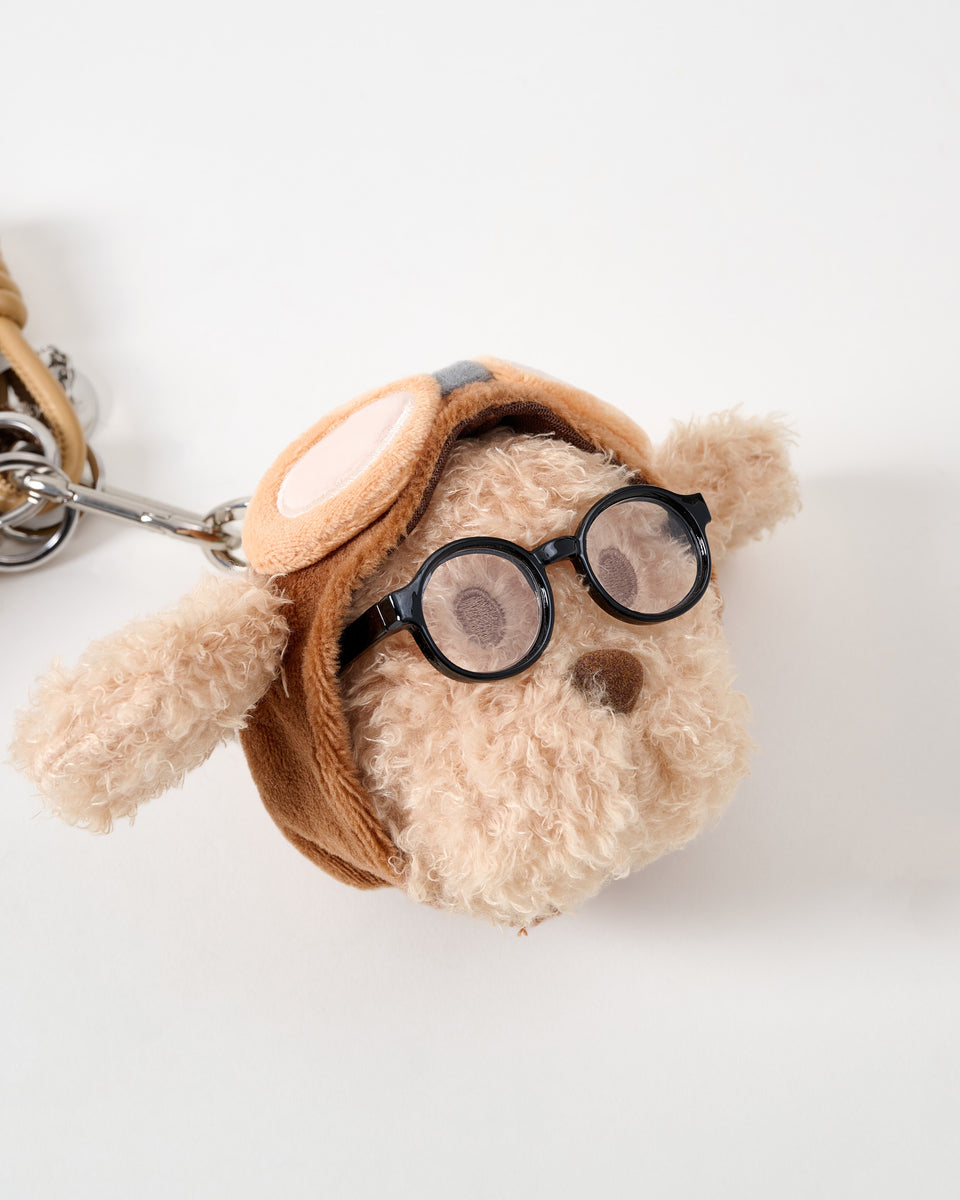 Sticky Zoo® Aviator Poodle Bag Charm and Keychain - Plush Sports Dog ...