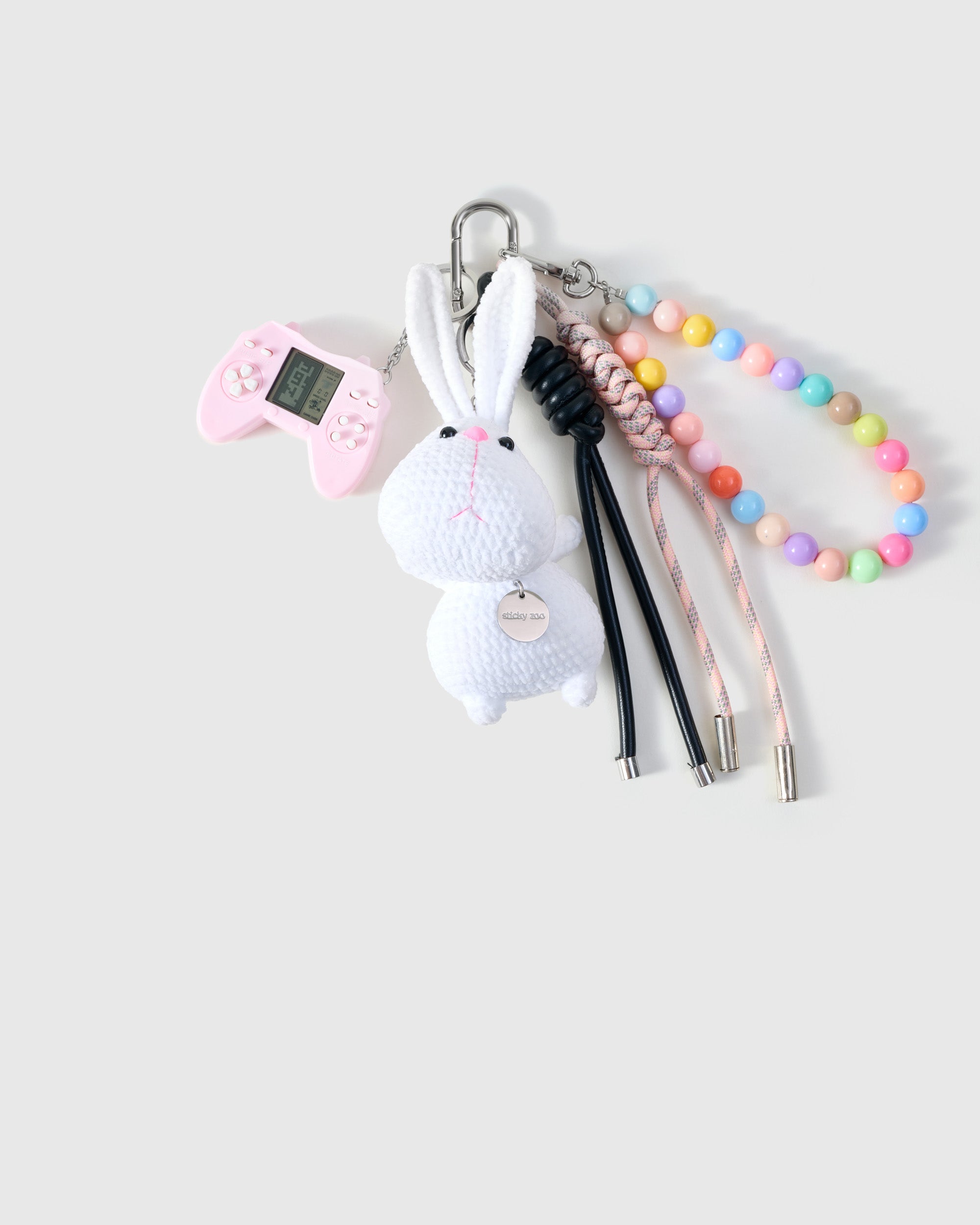Sticky Zoo® - Gamer Bunny Bag Charm & Keychain – Best gift for bunny lovers