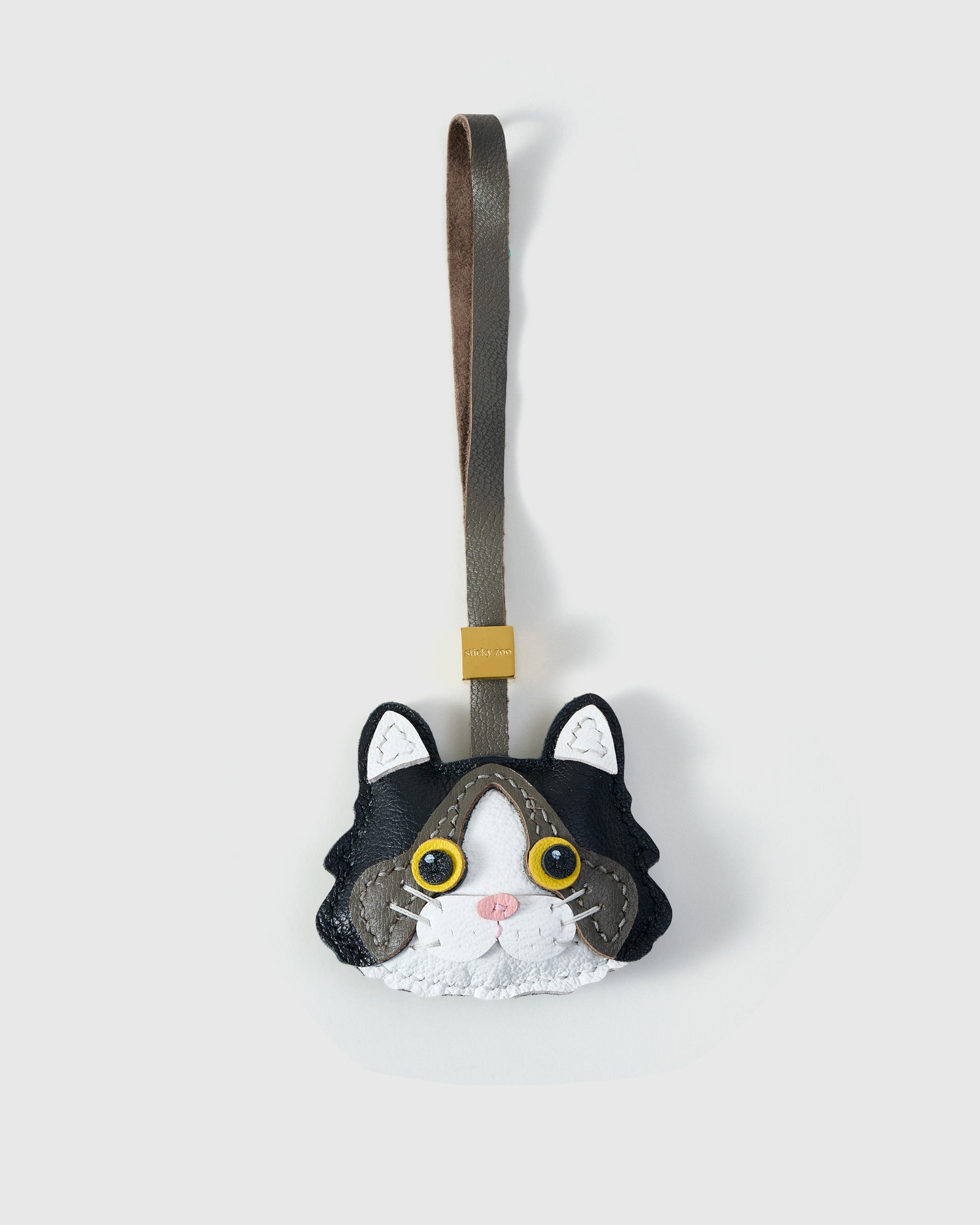 Black Ragdoll Cat Leather Bag Charm & Keychain – Handmade Black Edition ...