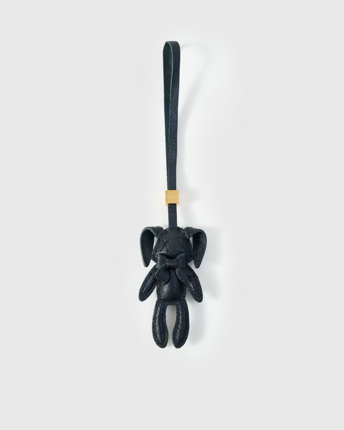 Black Rabbit Charm X Eyes — Handmade French Leather – STICKYZOO®