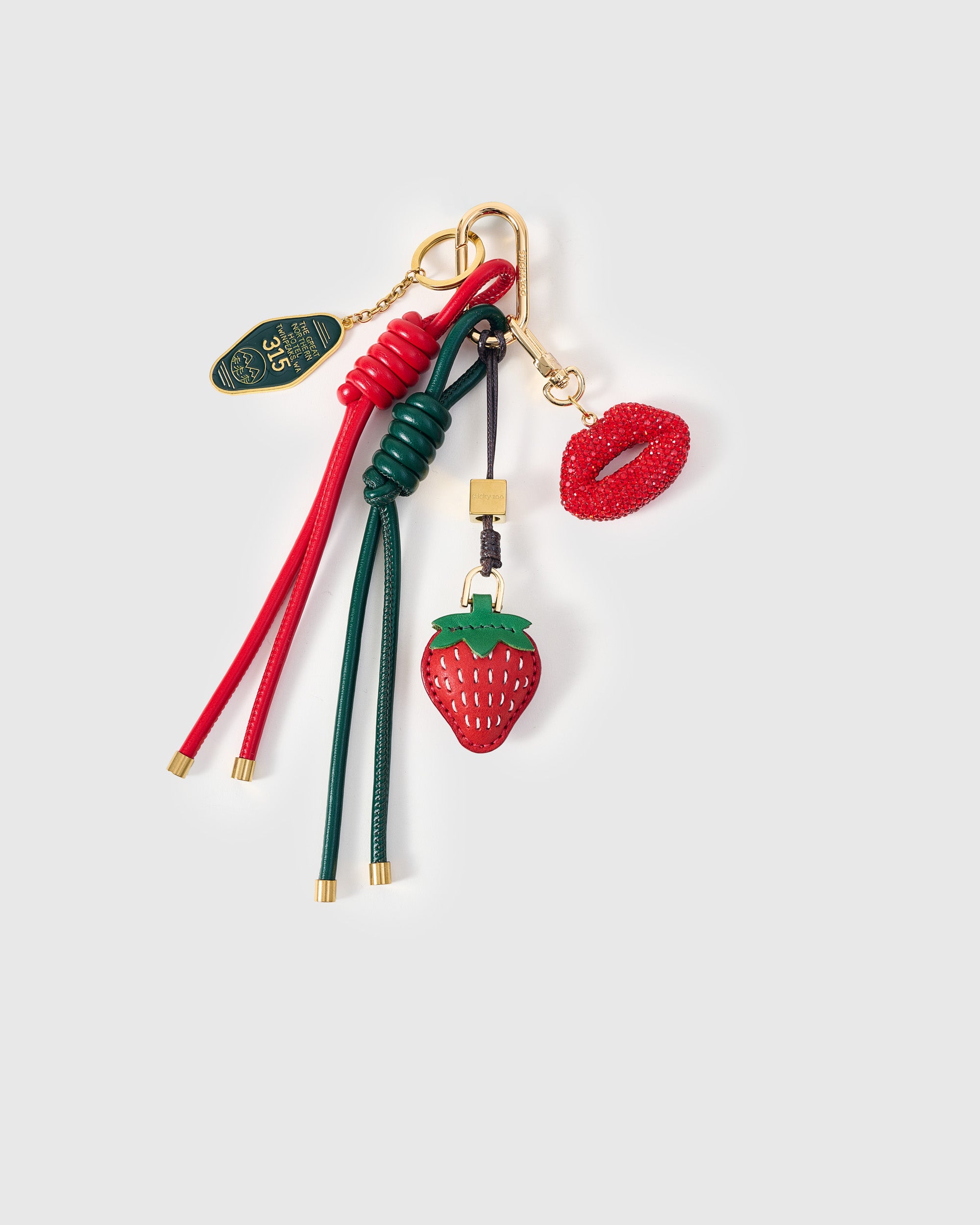 Sticky Zoo® - Strawberry Kiss Stack Charm – Handmade Bag Charm ...