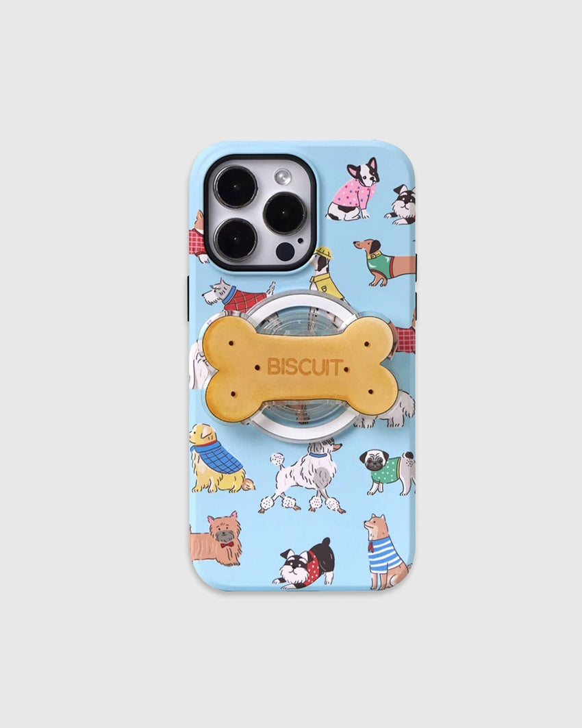 Biscuit Dogs iPhone Phone Case Cute Dog Pattern Leather Phone Case ...
