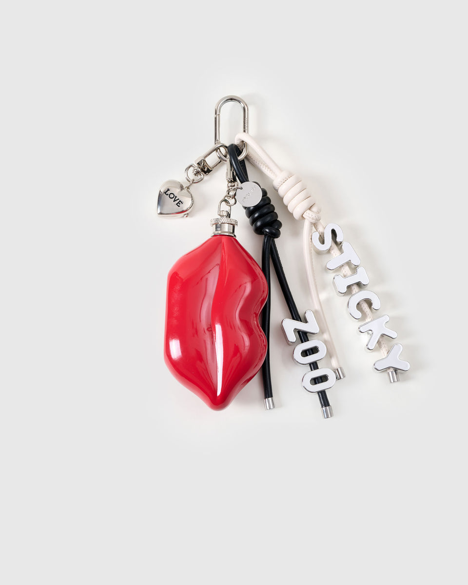 Sticky Zoo® - Sticky Kiss Bag Charm - Handmade Resin Flask Charm ...